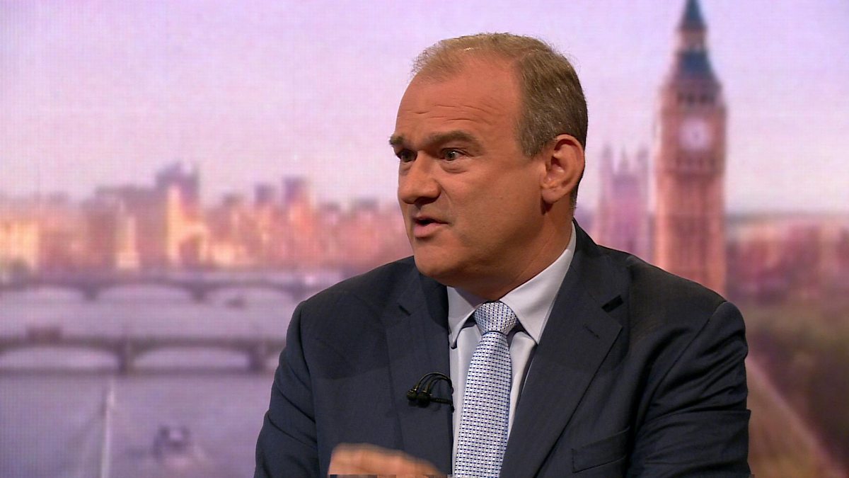 BBC One - The Andrew Marr Show, 14/07/2019, Ed Davey on his leadership ...