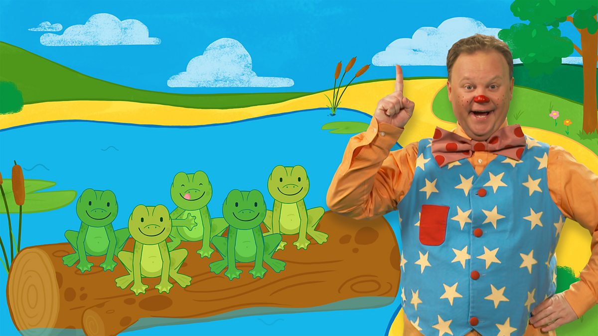 Mr Tumble - Songs: Five Little Speckled Frogs - BBC iPlayer