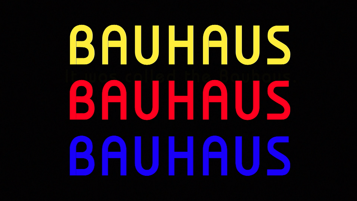 BBC Four - Bauhaus 100, Opening Credits