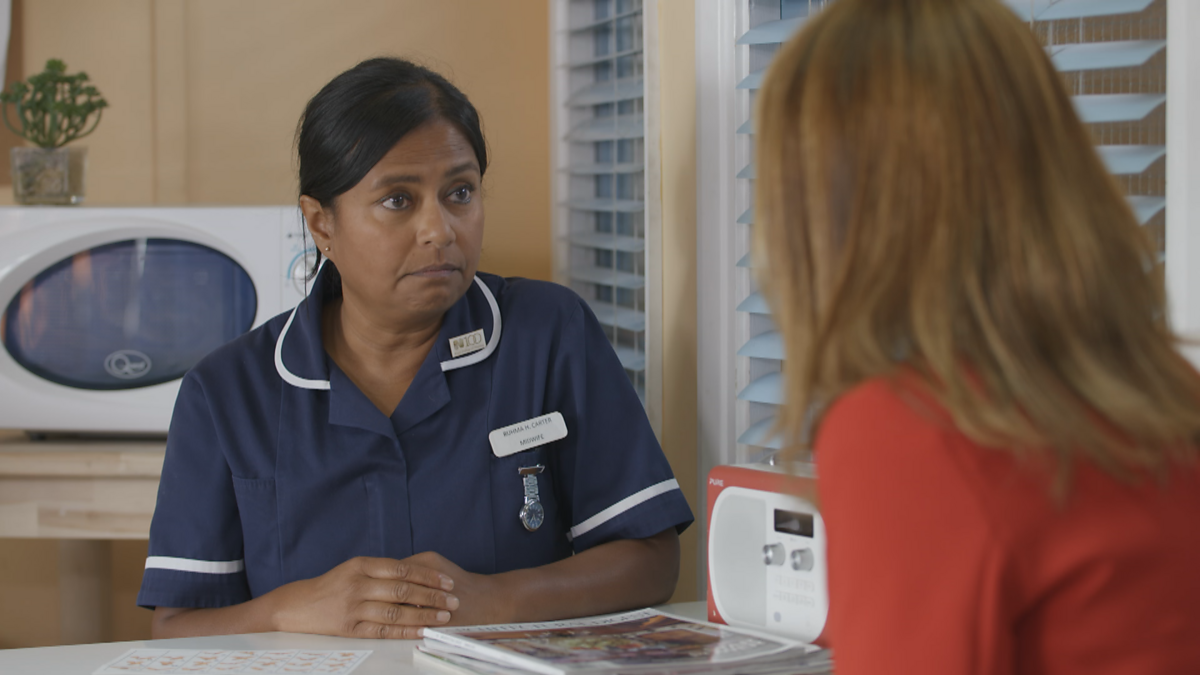 BBC One - Doctors, Series 21, Intruder, "Your fans are going nuts. They made a little website ...