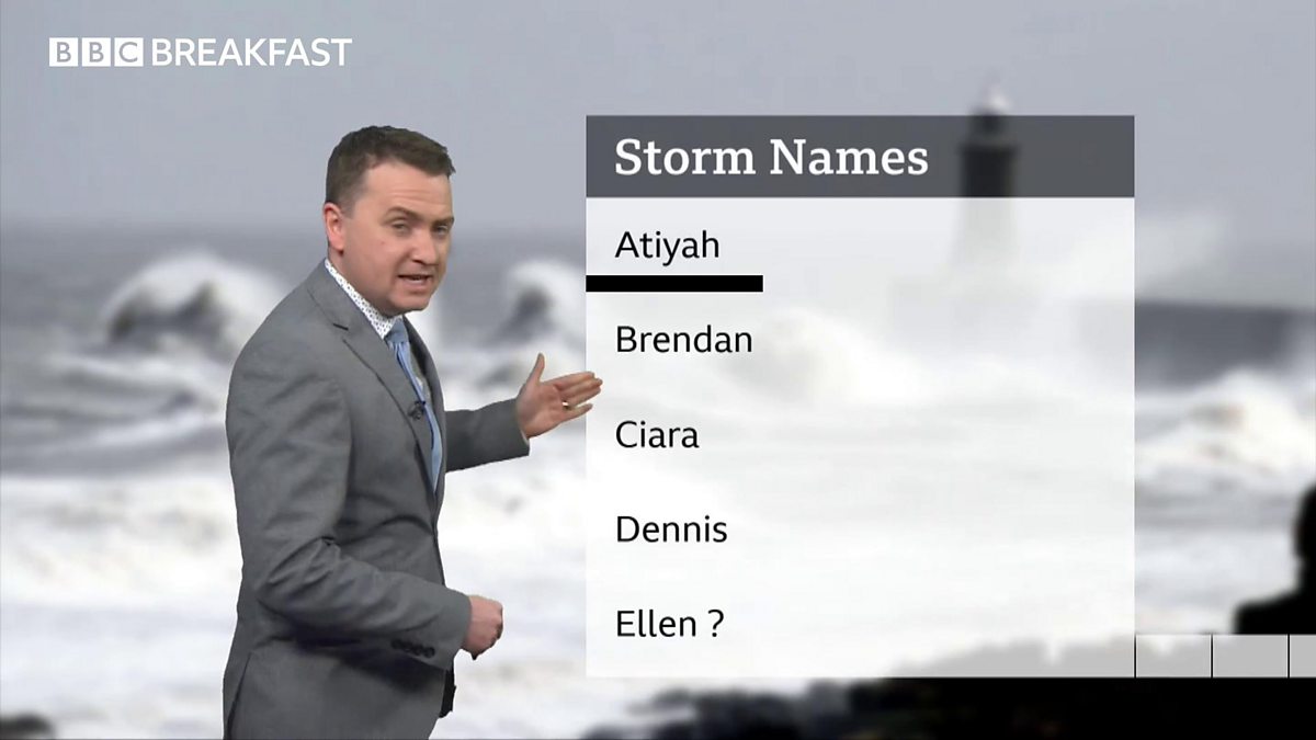 BBC One - Breakfast, What's behind the name 'Storm Jorge'?