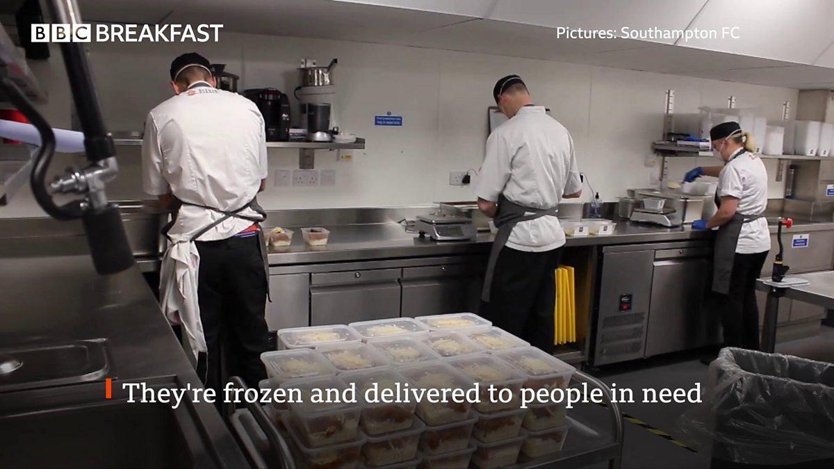 BBC One - Breakfast, Southampton FC delivers meals to the community