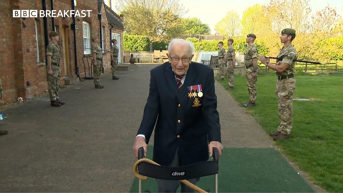 BBC One - Breakfast, Captain Tom has completed his 100 lap challenge ...