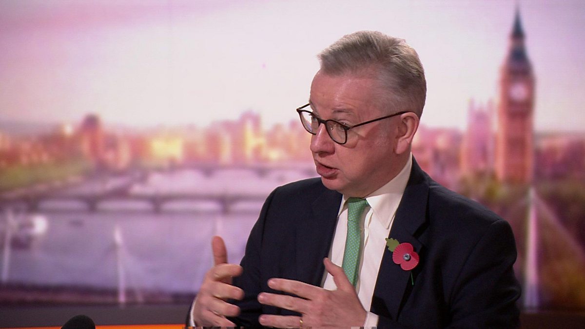 BBC One - The Andrew Marr Show, 01/11/2020, Michael Gove: 'English ...