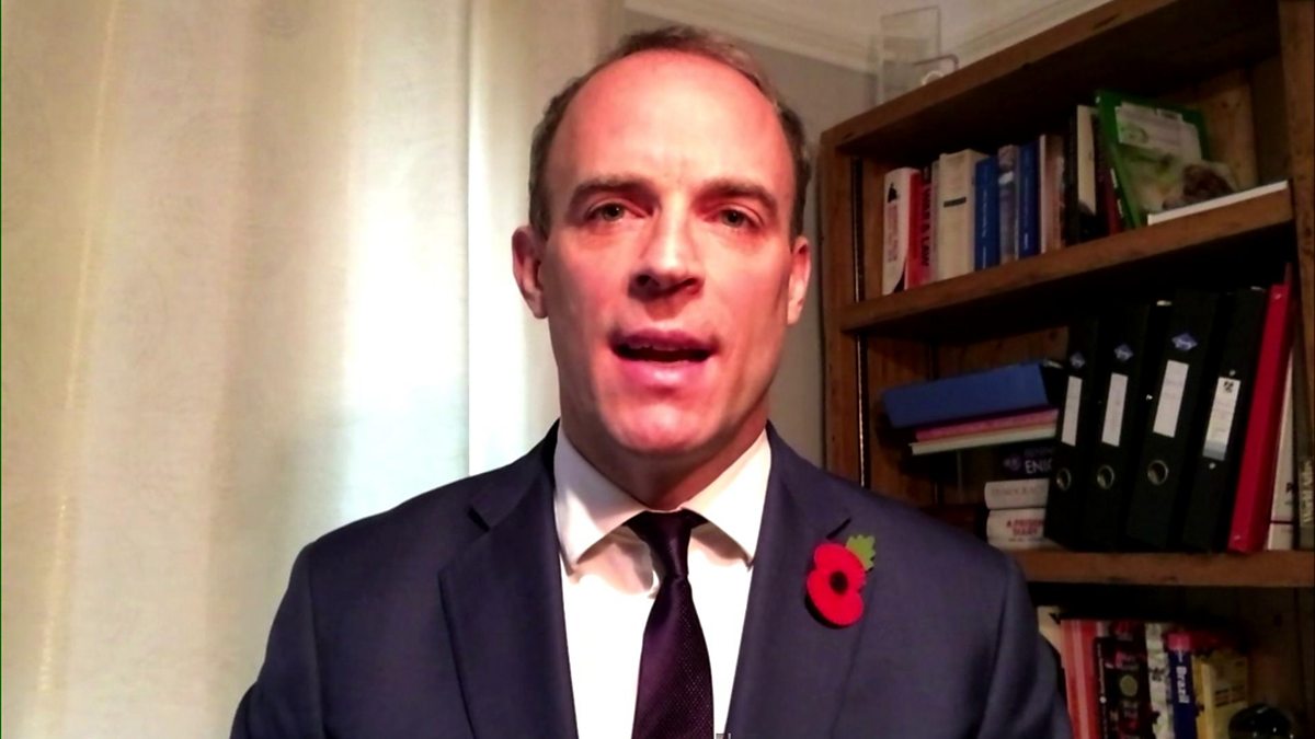 BBC One - The Andrew Marr Show, 08/11/2020, Dominic Raab on post-Brexit ...