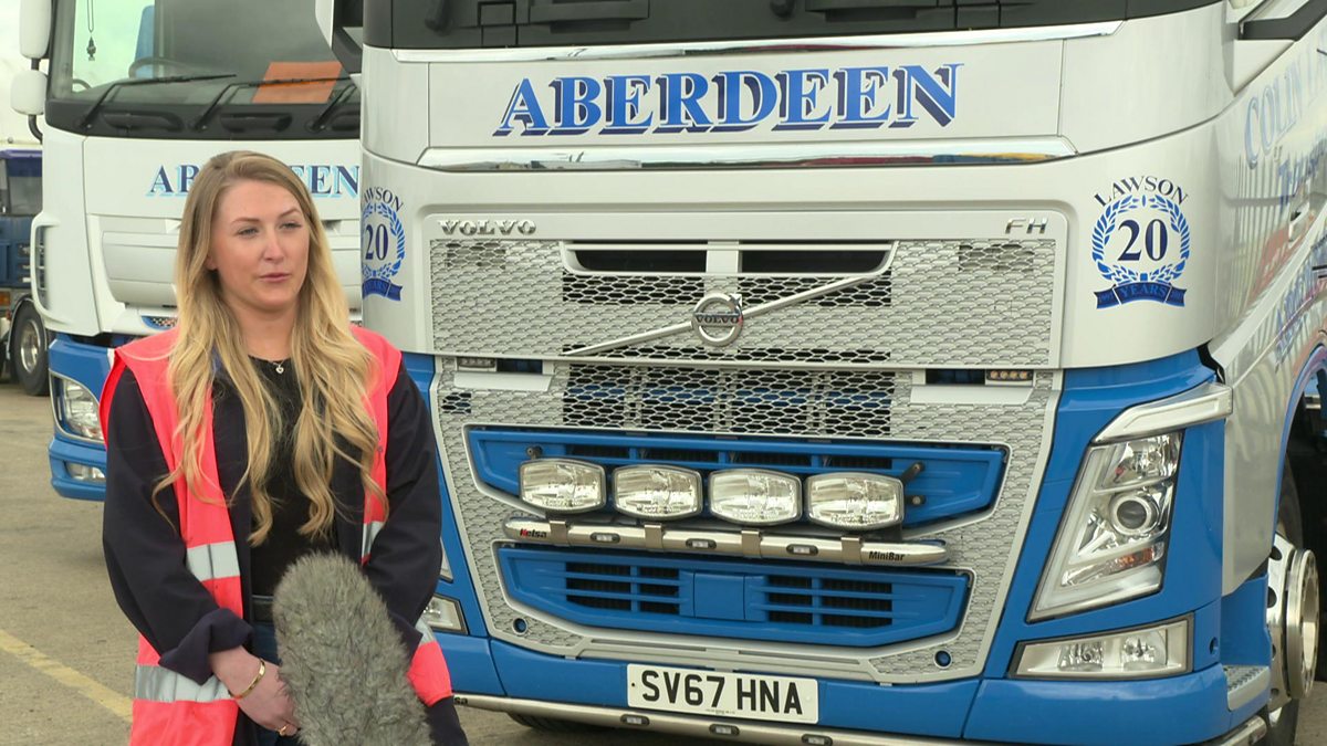 BBC Scotland - The Nine, 13/07/2021, Why is there a shortage of female lorry drivers?