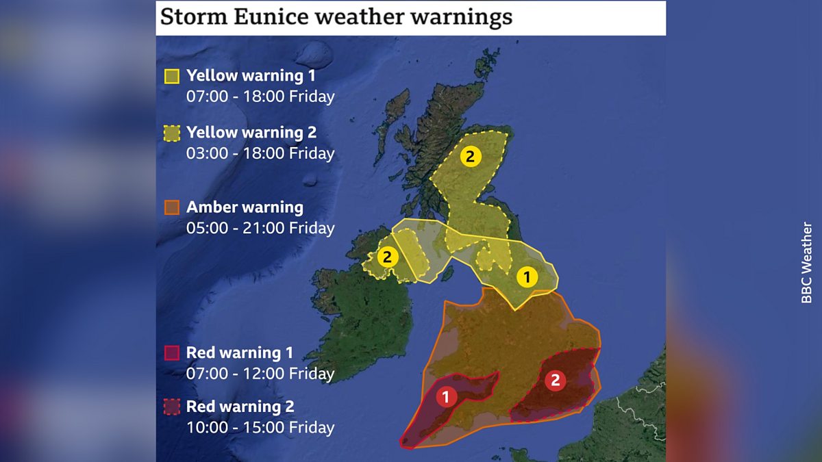 BBC Radio Nottingham - Sarah Julian, Storm Eunice: East Midlands issued ...