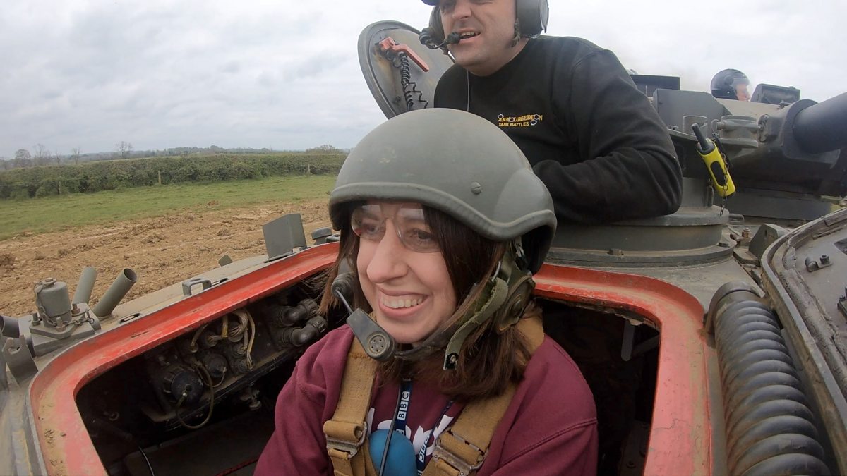 BBC Radio Leicester - Jo Bostock, 13/05/2022, Tank driving: Challenge Jo #3
