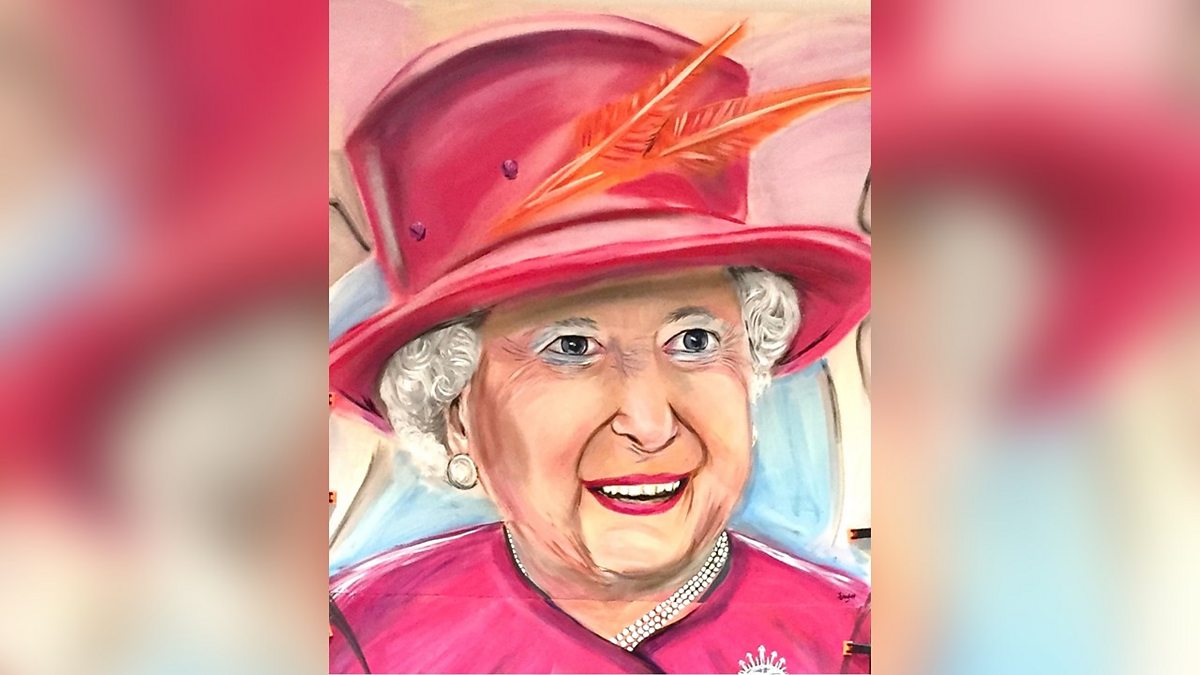 BBC CWR - Trish Adudu on BBC CWR, 08/07/2022, A painting fit for a Queen