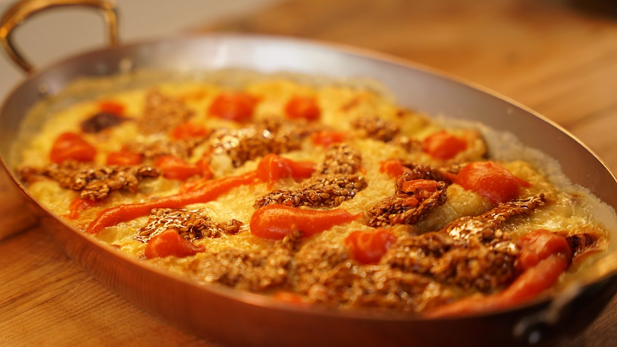 BBC - Rice Pudding and Flaxseed Brittle