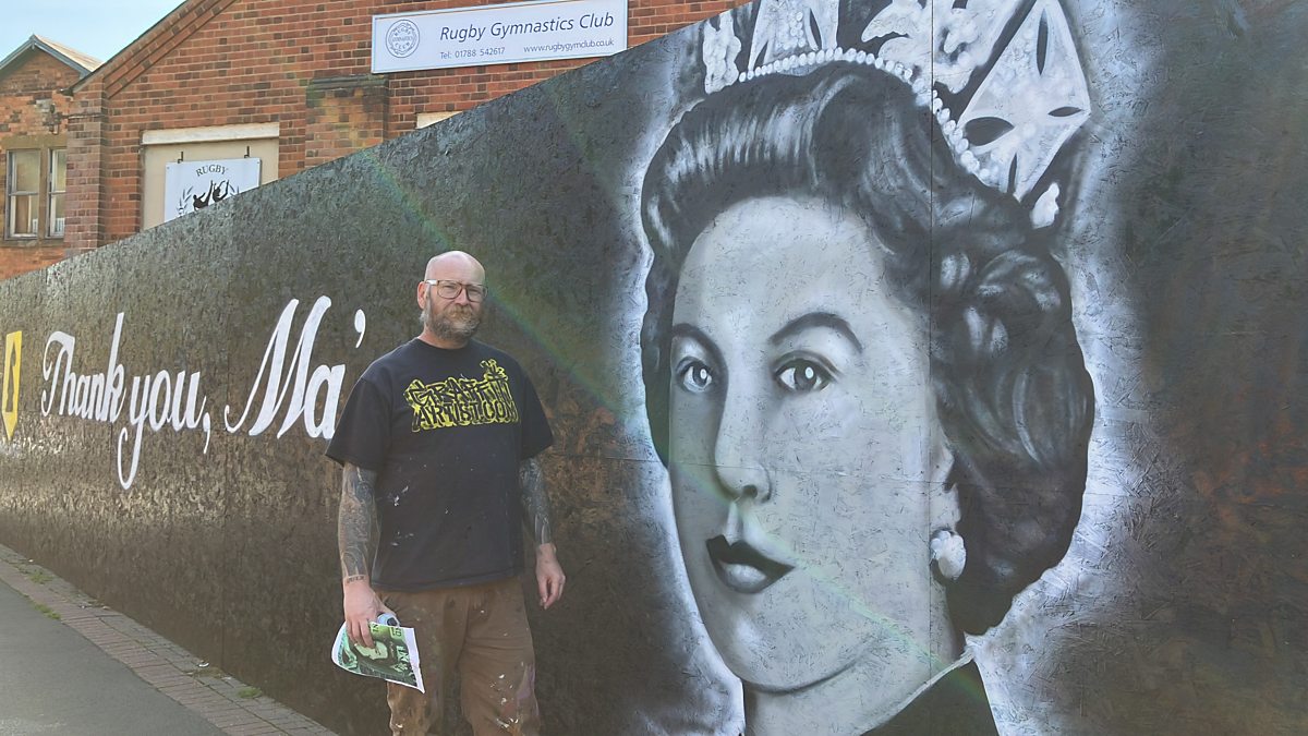 BBC CWR - Trish Adudu on BBC CWR, 14/09/2022, Rugby's new mural tribute ...