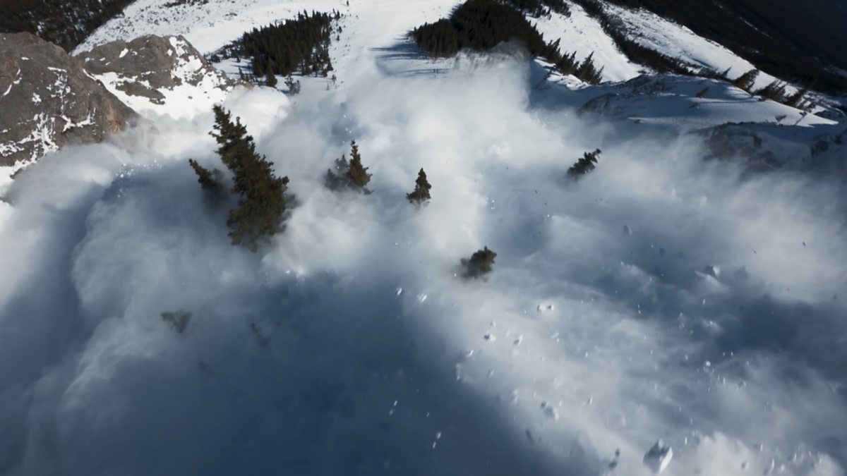 BBC One - Frozen Planet II, Series 1, Frozen Peaks, Avalanche!
