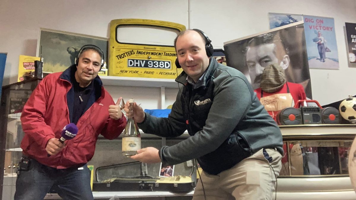 BBC Radio Bristol - Martin Evans, Martin wth Andy Stowe and a bottle of ...