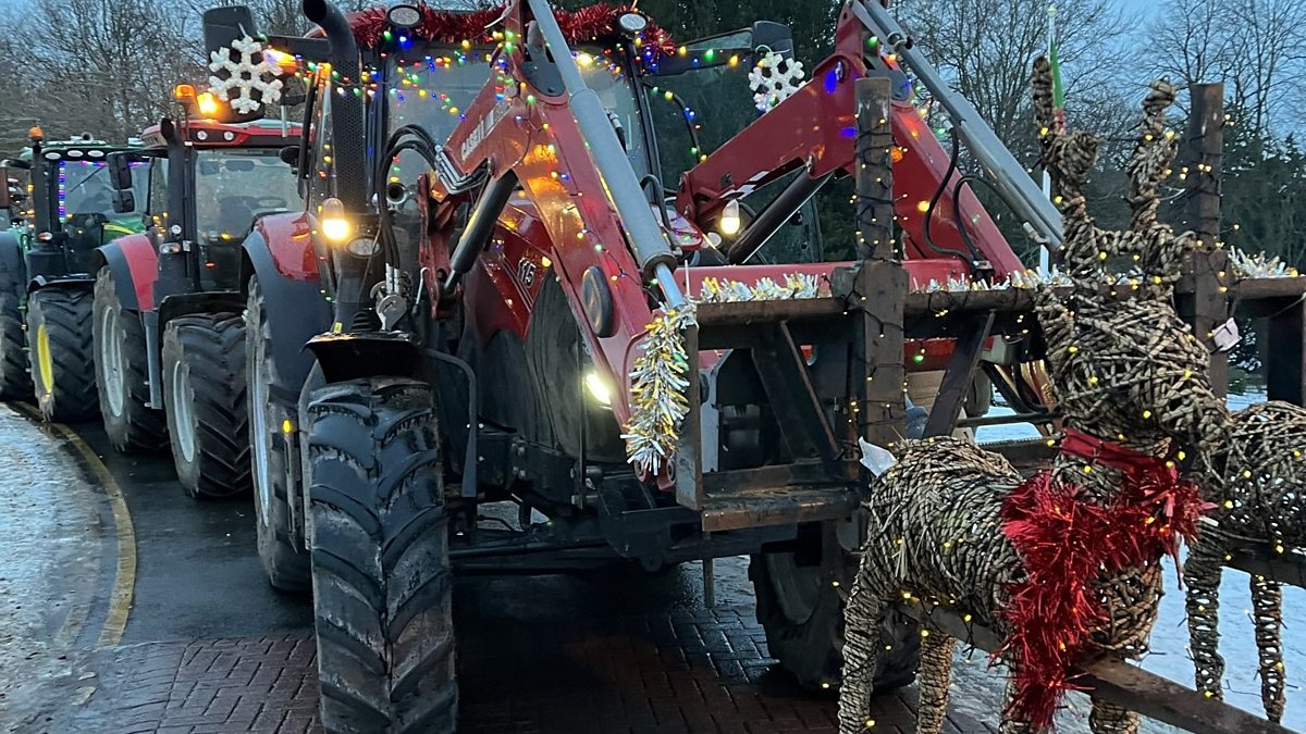 BBC Radio Tees - Gary Philipson, Christmas tractors parade County Durham