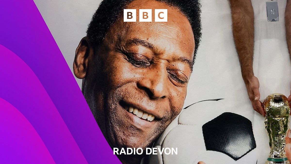 BBC Radio Devon - BBC Radio Devon, Facing Pele on the Plymouth pitch ...