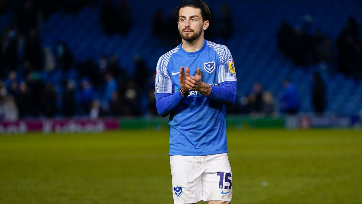 BBC Radio Solent - Solent Sport, 09/02/2023, Portsmouth winger Owen ...