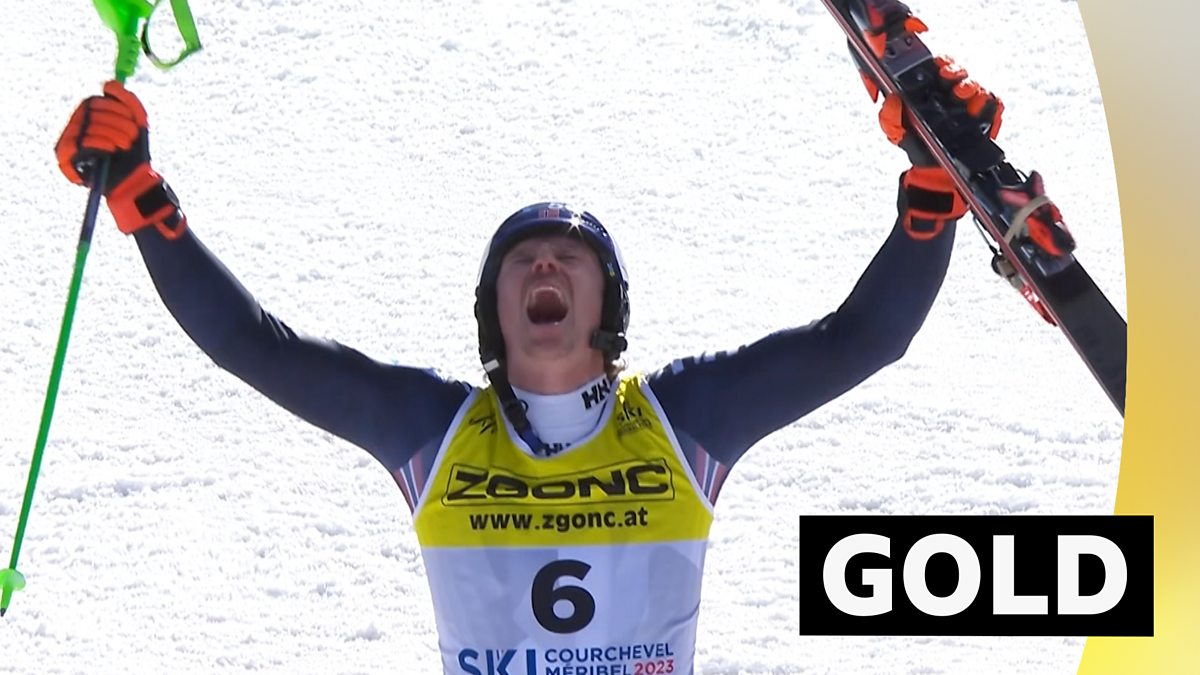 BBC Sport - Winter Sports, Kristoffersen wins Slalom gold with amazing ...