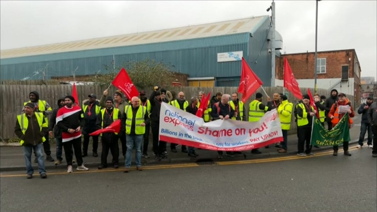 BBC Radio WM - Rakeem Omar, Bus strike reaction as more than 3,000 ...