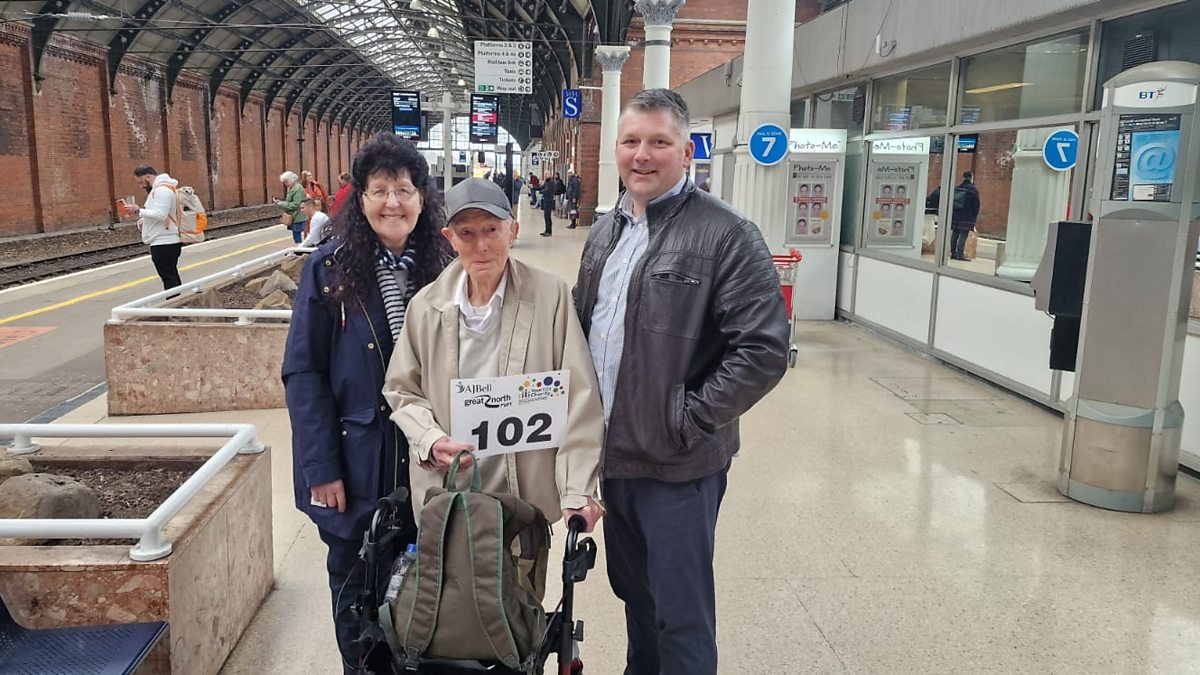 BBC Radio Tees - Neil Green, Celebrating the Great North Run in Westminster