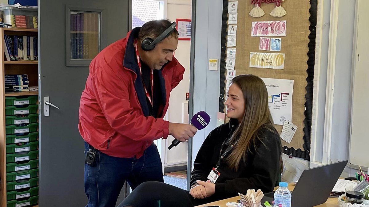 BBC Radio Bristol - Martin Evans, Martin live from Castle Batch Primary ...