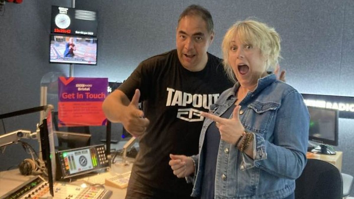 BBC Radio Bristol - Martin Evans, Martin live with actor Anna Friend