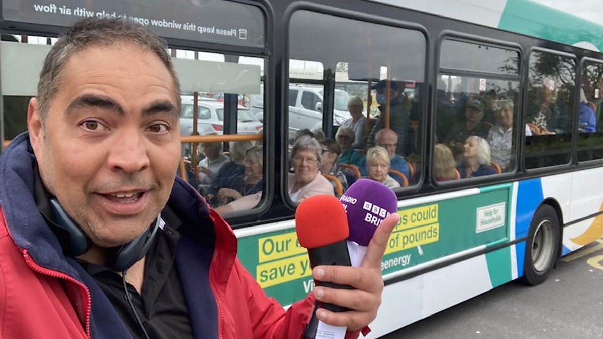 BBC Radio Bristol - Martin Evans, Martin on board the first X10 bus ...