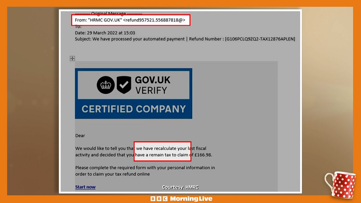 BBC One - Morning Live, Tax scams