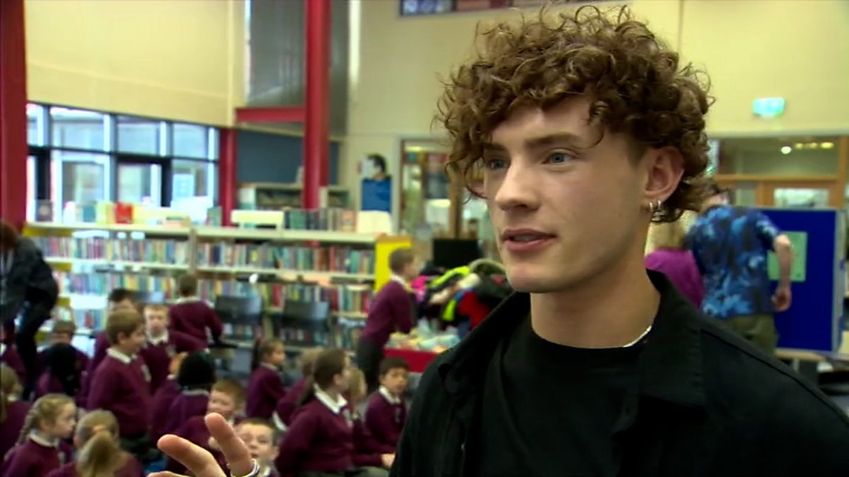BBC - Joel M from Blue Peter, meets some school children at Cookstown ...