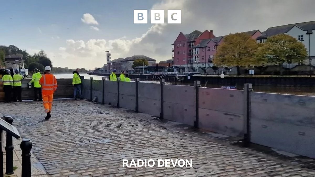 BBC Radio Devon - BBC Radio Devon, Flood barrier boards deployed on ...