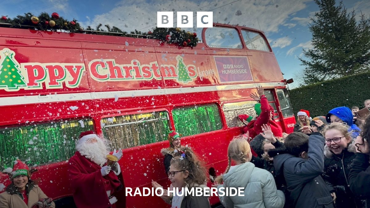 BBC Radio Humberside - BBC Radio Humberside, The Santa Bus arrives in ...