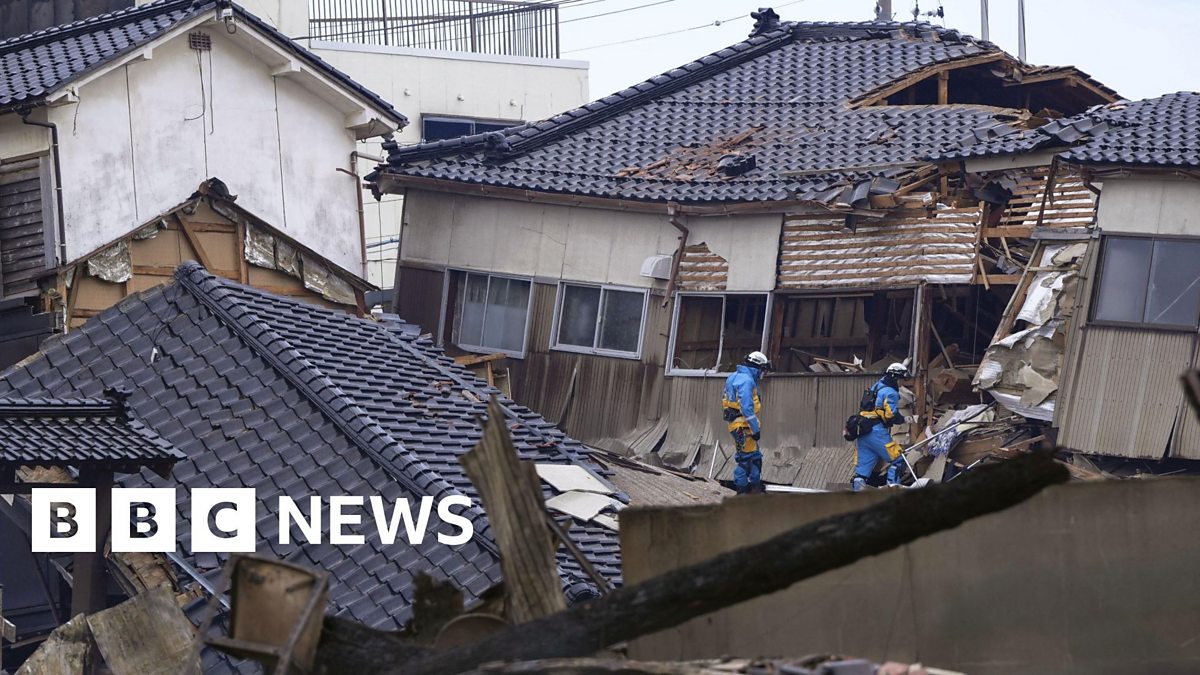 BBC News - Rescuers Search For Survivors After Japan Earthquake