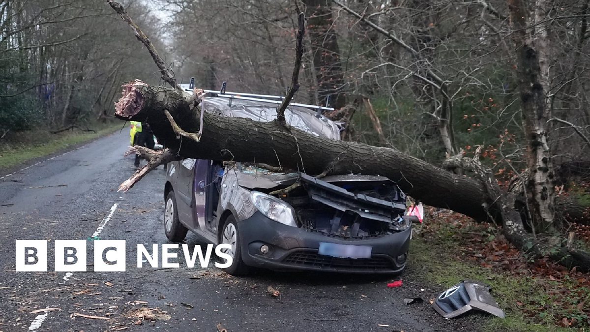 BBC News - Aftermath of Storm Henk Causes Disruption