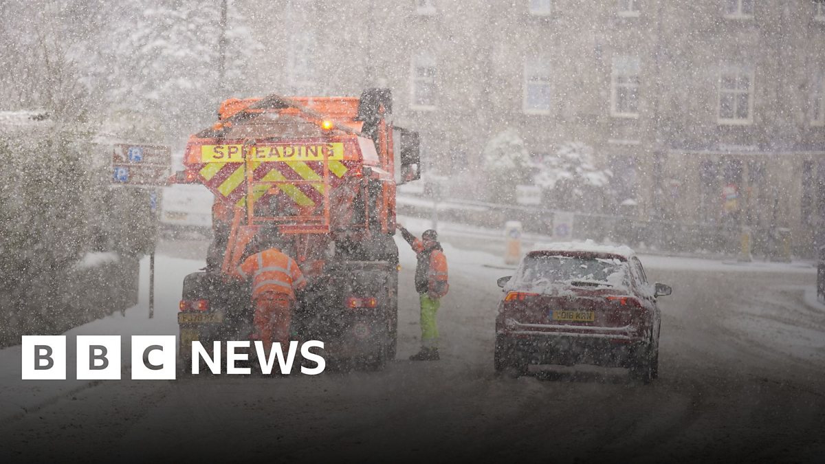 BBC News - Snow and Ice Warnings In Force Across UK