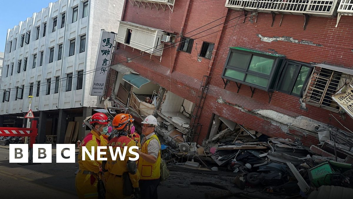 BBC News - Rescue Efforts Underway After Taiwan Earthquake