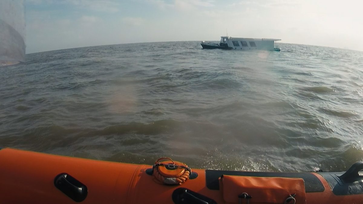 BBC Two - Saving Lives at Sea, Series 9, Boat Sinking Fast, The crew ...