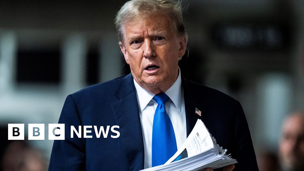 BBC News - Man Sets Himself On Fire Outside Trump Trial Court