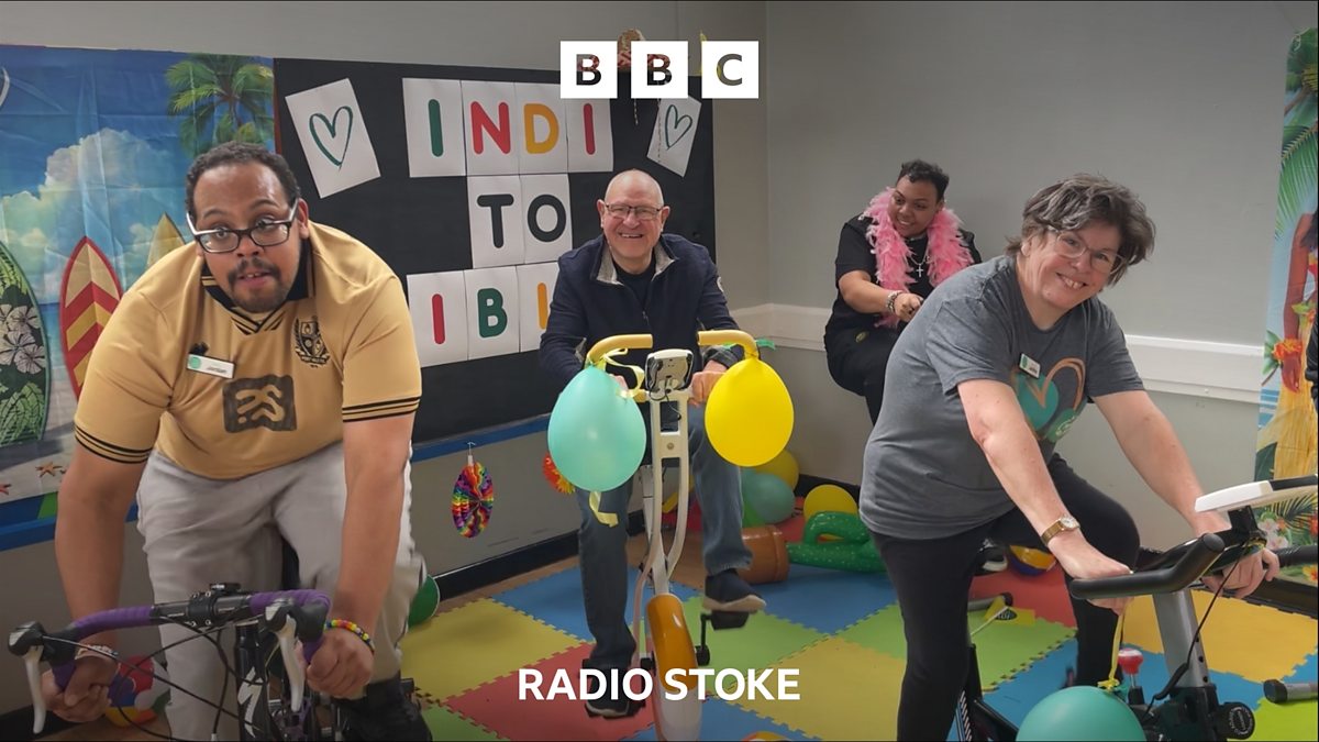 BBC Radio Stoke - BBC Radio Stoke, The Sneyd Green gang pedalling to Ibiza