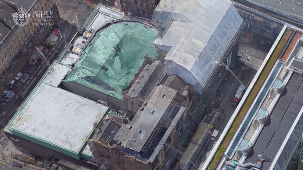 BBC News - Scotland, Second blaze destroys Glasgow School of Art ...