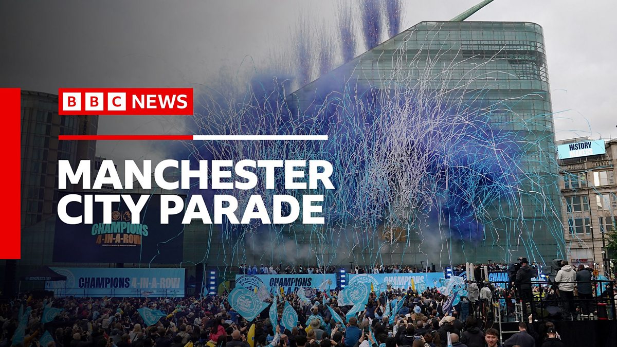 BBC News - Manchester City Victory Parade