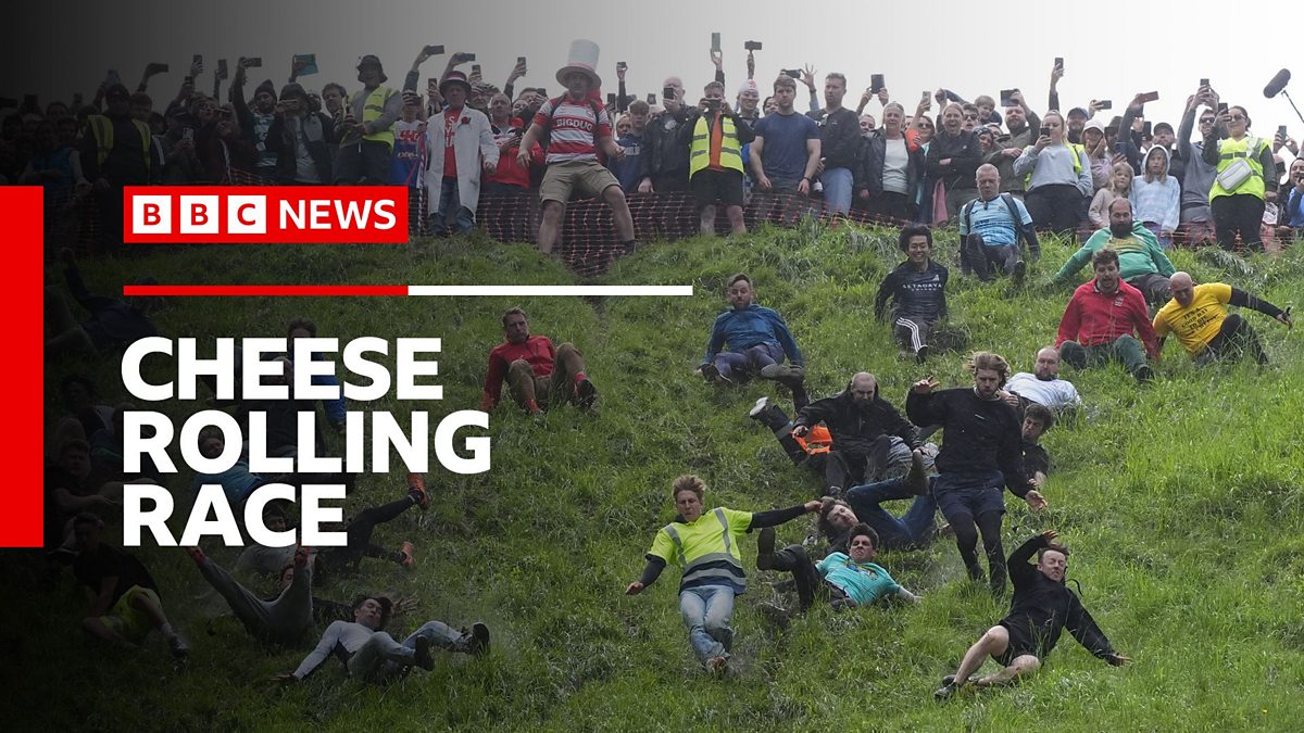 BBC News - Cooper's Hill Cheese Rolling Races