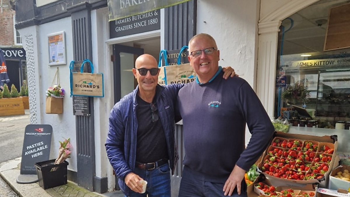 BBC Radio Cornwall - Julie Skentelbery, Stanley Tucci spotted in Cornwall!