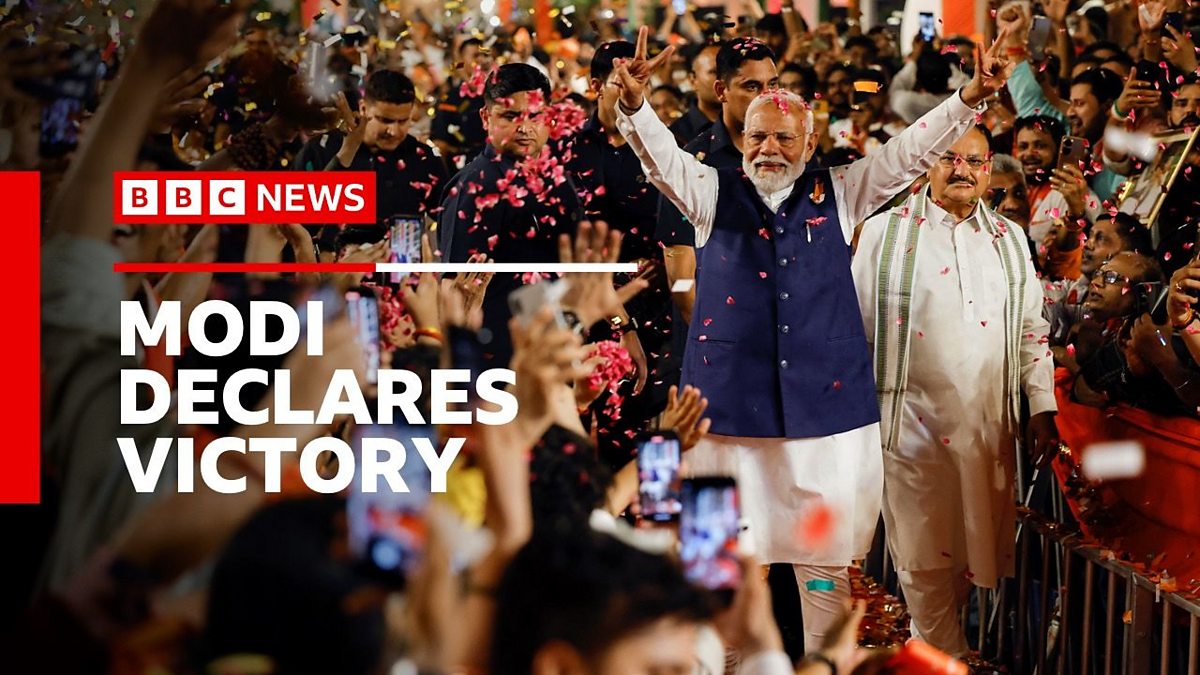 BBC News - Modi Declares Victory In Indian Election