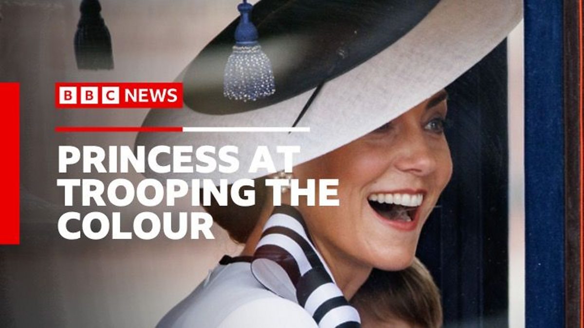BBC News - Princess of Wales Attends Trooping The Colour