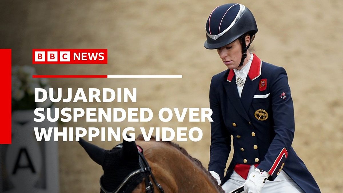 BBC News - Olympian Dujardan Horse Whipping Video Emerges