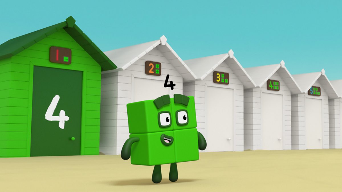 Numberblocks - Series 7: Friendly Fours Beach Day - BBC iPlayer