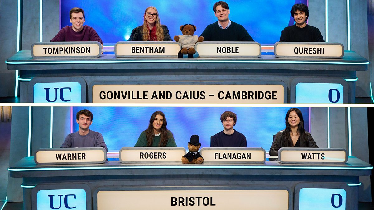BBC Two - University Challenge, 2024/25, Gonville and Caius College ...
