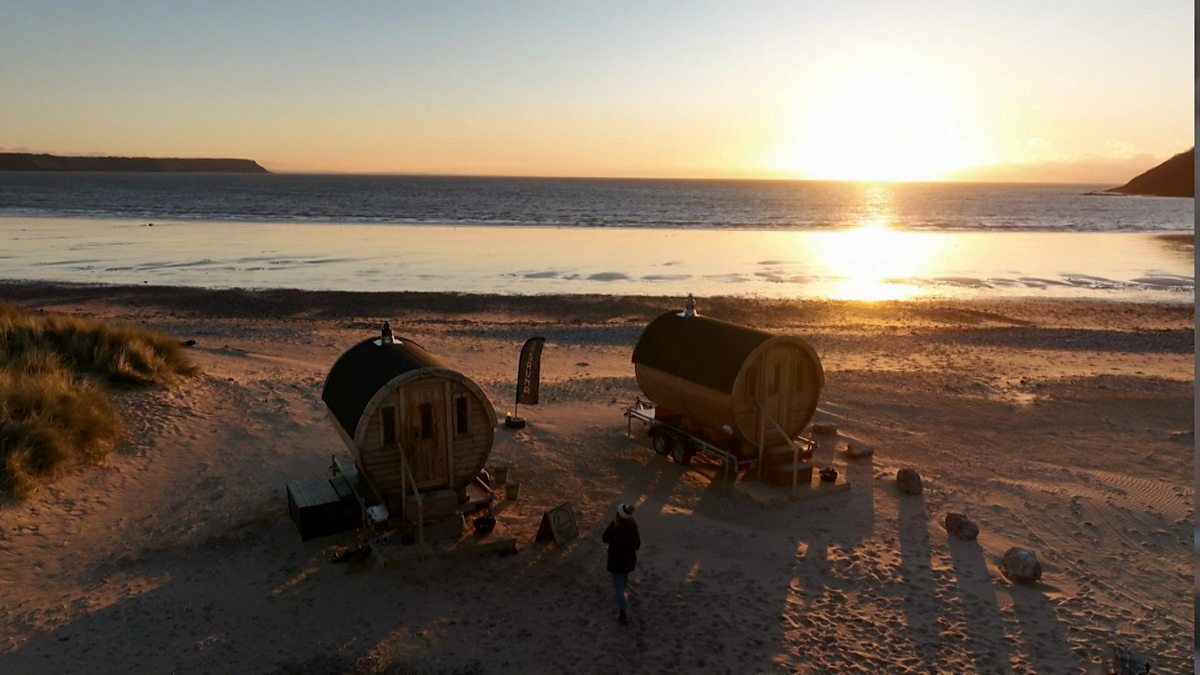 BBC One - BBC Wales Live, 12/06/2024, Outdoor saunas emerge on the ...