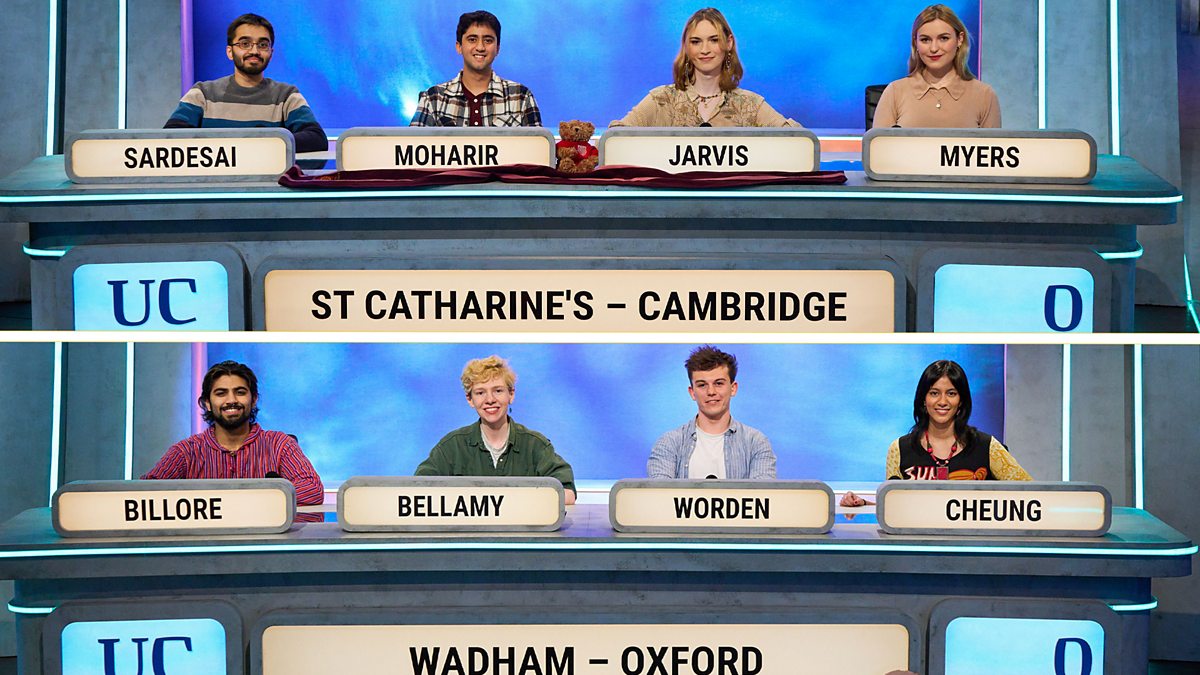 BBC Two - University Challenge, 2024/25, St Catharine's College ...