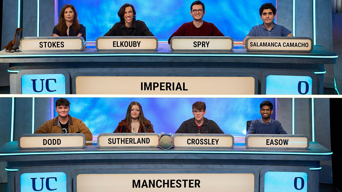 BBC Two - University Challenge, 2024/25, Imperial v Manchester