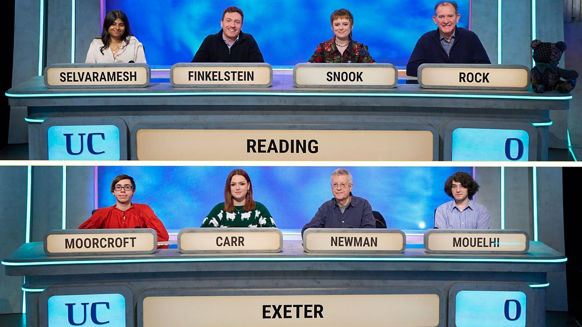 BBC Two - University Challenge, 2024/25, Reading v Exeter